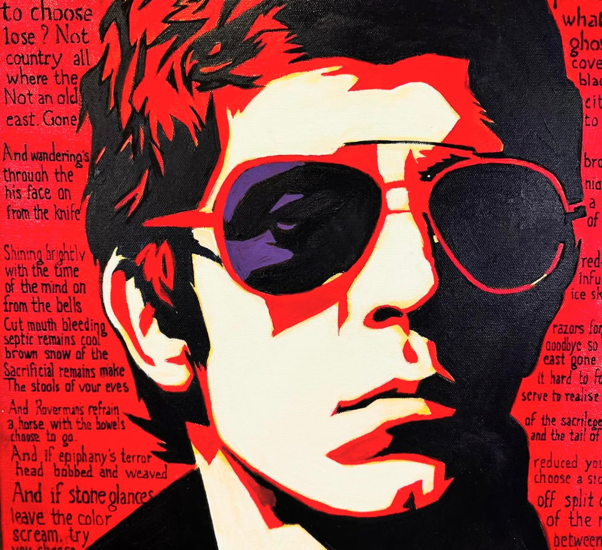 Lou Reed — Original Painting – Conrad Keely Art
